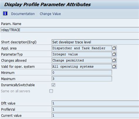 SAP Basis Tutorials How To Change The Developer Trace Level In SAP