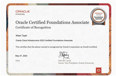 Wiam Taybi On Linkedin Oraclecertified Oracle Careerdevelopment