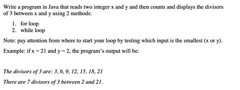 Solved Write A Program In Java That Reads Two Integer X And