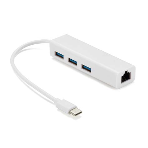China Usb 3 0 Hub Ethernet With Usb C Adapter Actory 3 Port Usb 3 0 Splitter Gigabit Ethernet