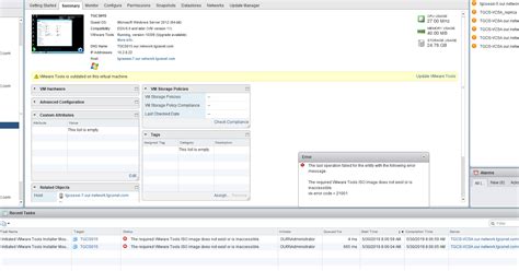 Unable To Install Vmtools After Upgrade Vmware Vsphere