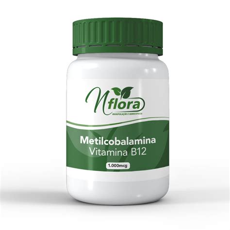 Metilcobalamina Vitamina B12 1000mcg 120 Cápsulas Escorrega O Preço