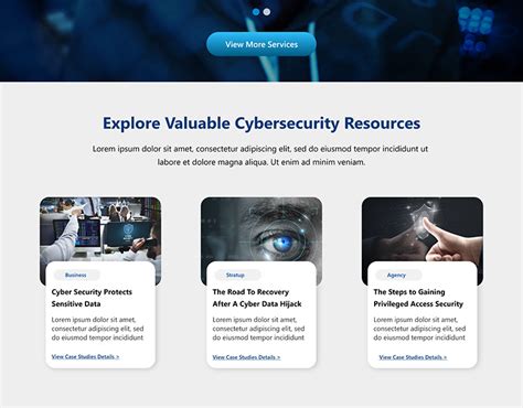 Cyber Security Website UI Design Behance