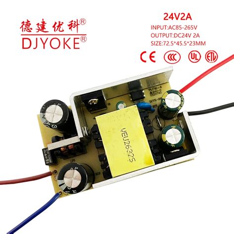 Ce 24v2a Smps 48w Constant Voltage Led Driver Module Open Frame Power