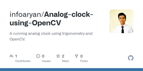 GitHub Infoaryan Analog Clock Using OpenCV A Running Analog Clock