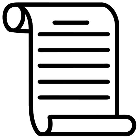 Premium Vector Paper Roll Icon Outline