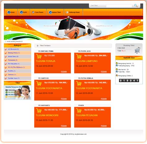 aplikasi penjualan tiket bus dengan php dan mysql