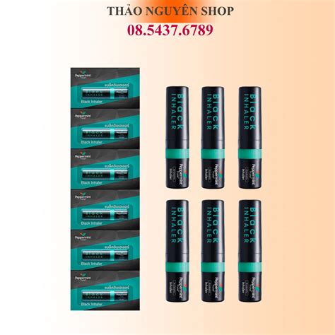 [combo 6 Tubes] Black Inhaler Nose Inhaler Special Edition Pepper Mint Field Black Inhaler