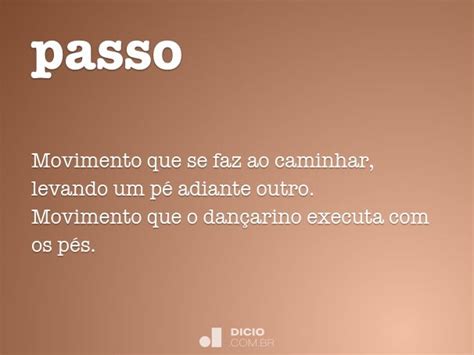 Passo Dicionário Online De Português