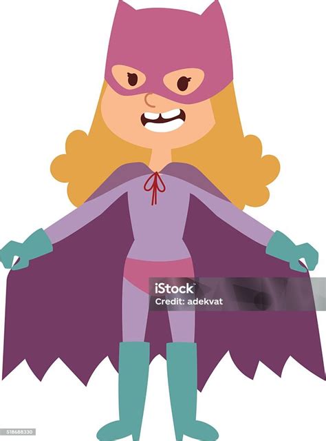 삽화슈퍼히어로 소녀 ㅁ마스크 말풍선이 있는 문자 벡터 개념에 대한 스톡 벡터 아트 및 기타 이미지 개념 개념과 주제 권투