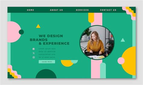 Free Vector Web Design Landing Page Template