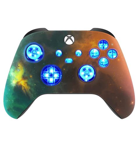 Gold Nebula Silent Modz Led Controller Trigger Stop Grips For Xbox Series Xs One