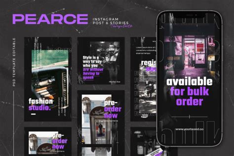 pearce instagram social media template graphic by novendi88 · creative fabrica