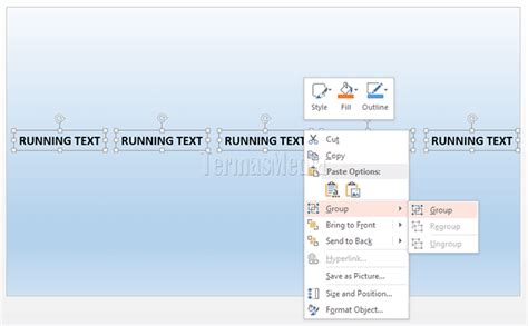 Membuat Teks Berjalan Running Text Di Microsoft Powerpoint