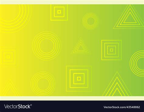 Abstract Green Geometric Shapes Background Vector Image