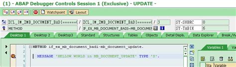 ERIC YANG S NOTEPAD ABAP 4 How To Use Update Debugging To Debug In Method IF EX MB DOCUMENT