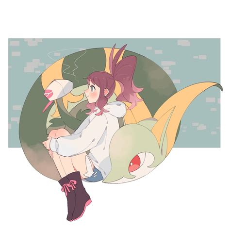 Hilda And Serperior Pokemon And 1 More Drawn By Himehimetya105