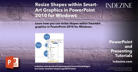 Resize Shapes Within Smartart Graphics In Powerpoint 2010 For Windows