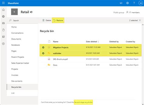 Restore Deleted Files From Sharepoint Online Recycle Bin With Powershell Sharepoint Diary
