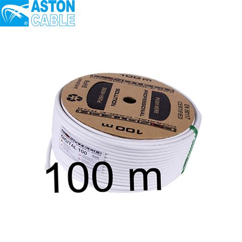 የጅምላ አስቶን ኬብል ፕሪሚየም Rg59 Coaxial Cable 75 Ohm የላቀ ጥራት Rg59 Coaxial