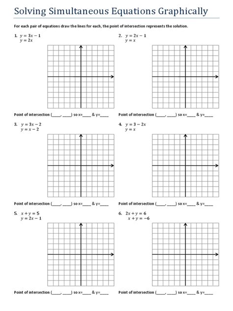 solving simultaneous equations graphically pdf