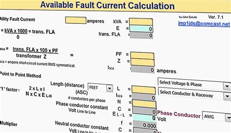 Available Fault Current NEC Calculation