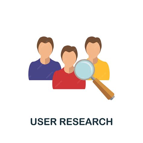 Premium Vector User Research Flat Icon Simple Element From Project Management Collection