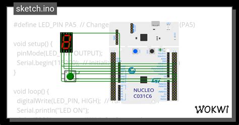 Led Blinking Wokwi Esp32 Stm32 Arduino Simulator