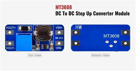 Mt3608 Dc To Dc Step Up Converter Module Electrothinks