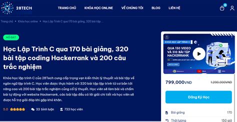 Chia Sẻ Học lập trình C qua bài giảng bài tập coding trên Hackerrank và câu trắc