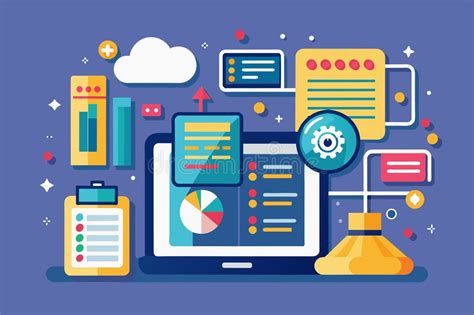 Colorful Depiction Of Input Data Visualization Tools Arranged On A