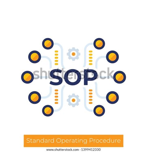 Sop Icon Standard Operating Procedure Stock Vector Royalty Free Shutterstock