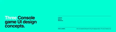 Console Game Ui Concepts Behance