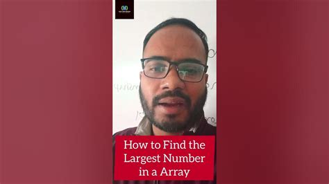 🔢 Find The Largest Number In An Array Easy Step By Step Guide 🚀