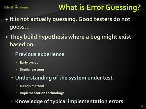 Ppt Defect Taxonomies Checklist Testing Error Guessing And