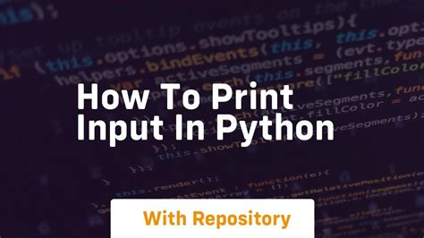 How To Print Input In Python YouTube