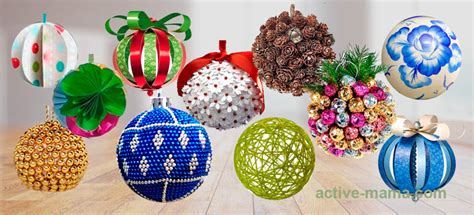 Новогодние шары на ёлку своими руками 10 мастер классов в разной технике Активная мама