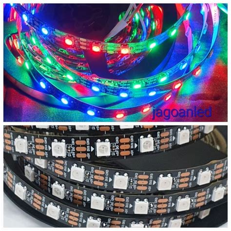Jual Led Strip Rgb Ws2812b Ws2812 5v 5m 60led M Addressable Shopee Indonesia
