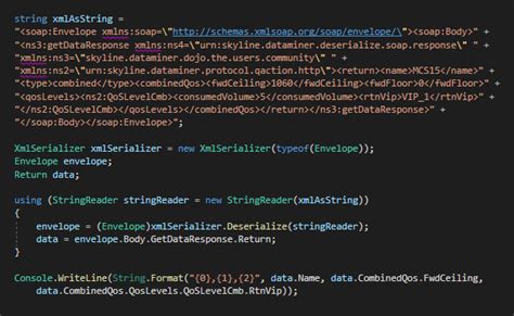 What Is The Best Way To Deserialize A Soap Response Dataminer Dojo