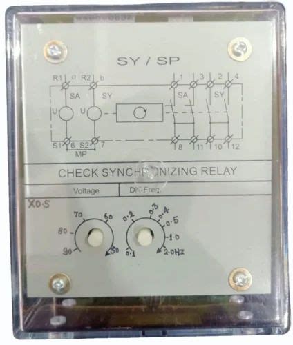 Cands Sy Sp 110 50 Relay Check Synchronizing Relay At ₹ 54000 Piece In Noida