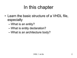 VHDL Entity PPT
