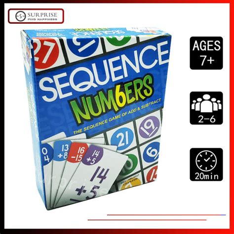 Board Game Sequence Num6ers Sequence Numbers The Sequence Game Of Add