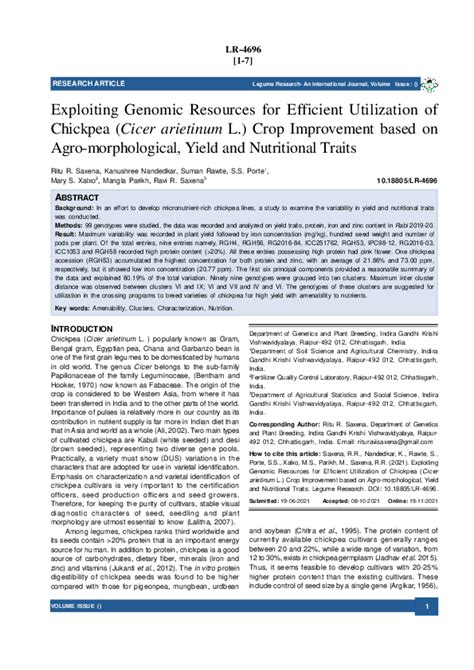 Pdf Exploiting Genomic Resources For Efficient Utilization Of