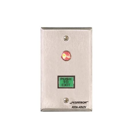 Securitron PB3ER PB3 Series Push Button Satin Stainless Steel