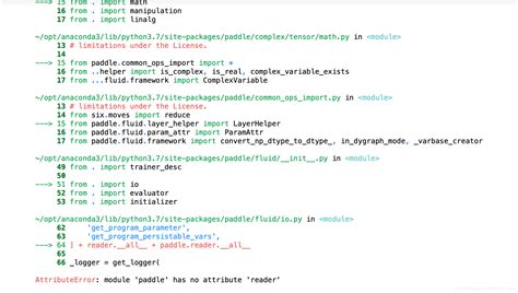 attributeerror module ‘paddle‘ has no attribute ‘reader