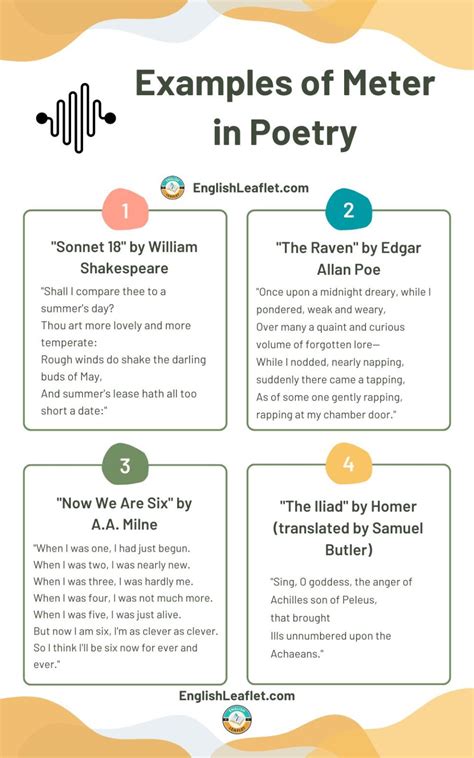 Meter In Poetry Examples And Definition Englishleaflet