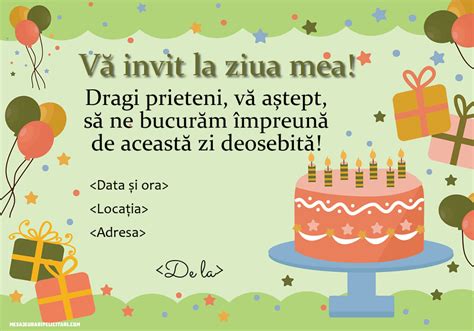 Invitație La Ziua De Naștere Pentru Prieteni Invitații La Ziua De Nastere Personalizate