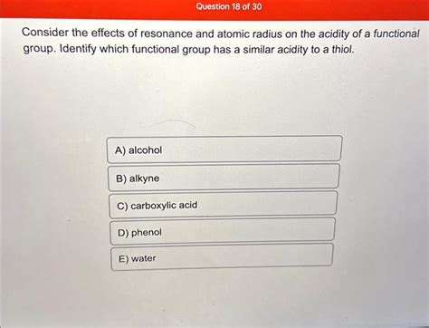 Solved Consider The Effects Of Resonance And Atomic Radius Chegg Com