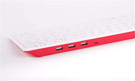 Raspberry Pi Keyboard Redwhite Original Igelectronics Gcc