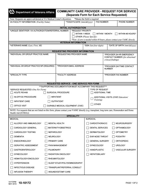 Va Form 10 10172 Fillable Complete With Ease Airslate Signnow